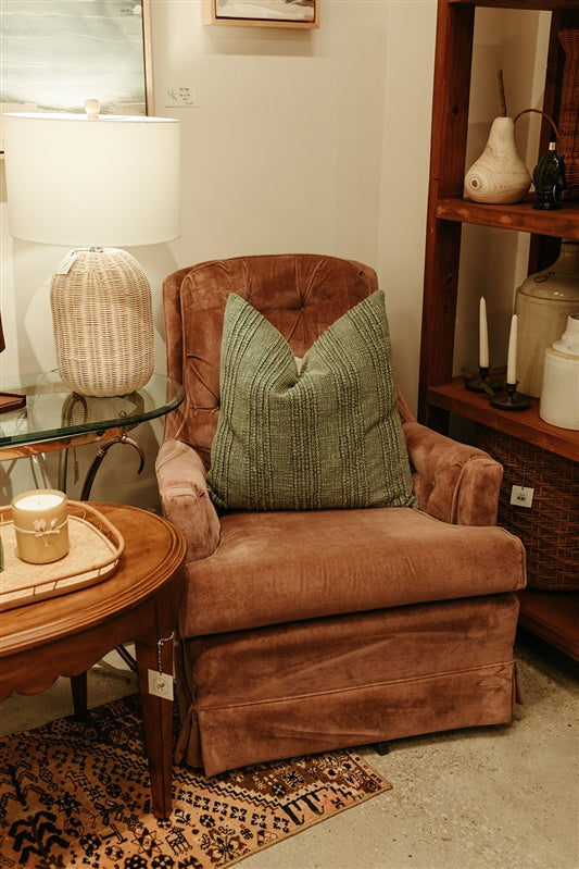 Blush Velvet Rocking Chair – OAK Nashville